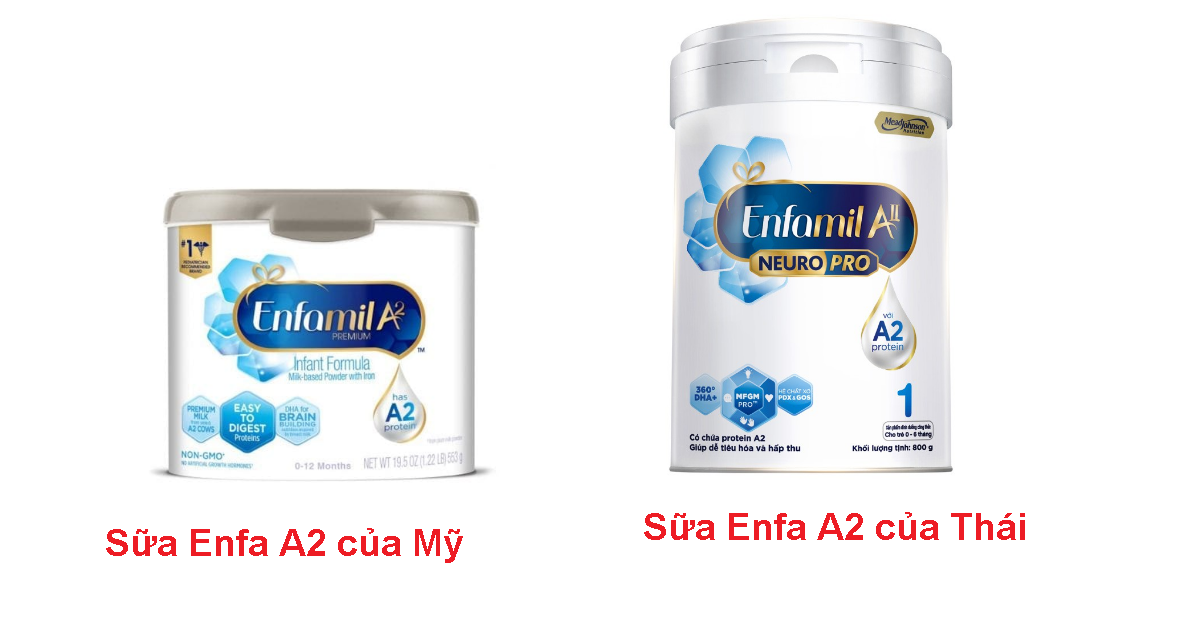 Review sữa Enfamil A2 Neuropro 2 do nước nào sản xuất? Có mấy loại? Giá ...