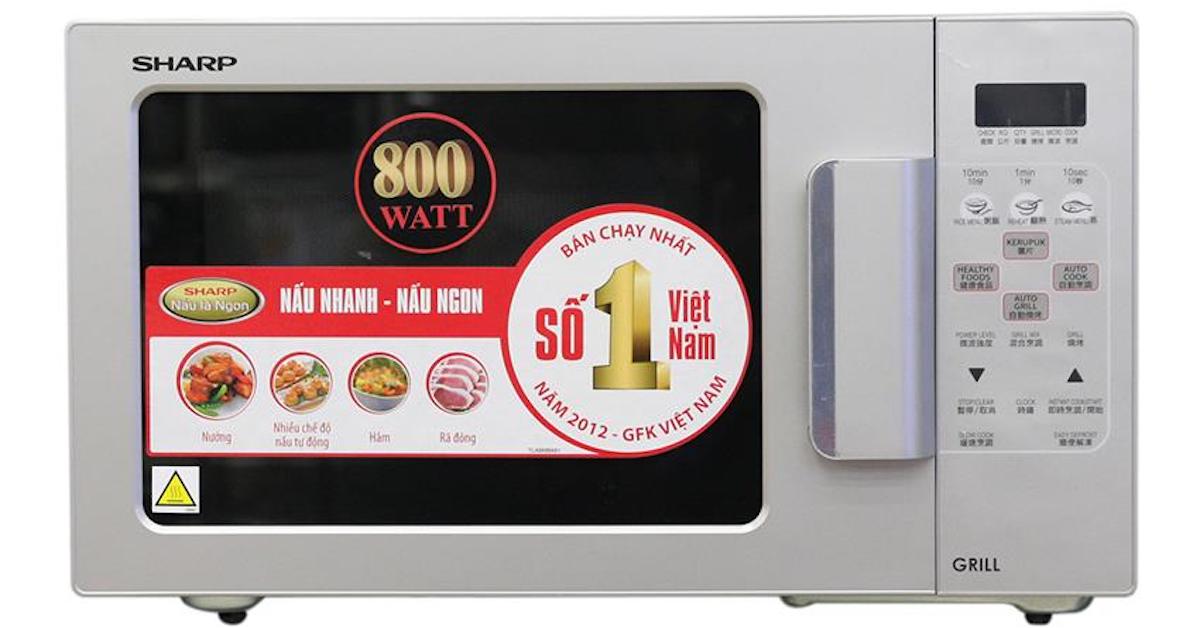 Nơi bán Lò vi sóng Sharp RG222VNS (R-G222VN-S) - Lò cơ, 20 lít - 800W, có nướng chính hãng giá ...