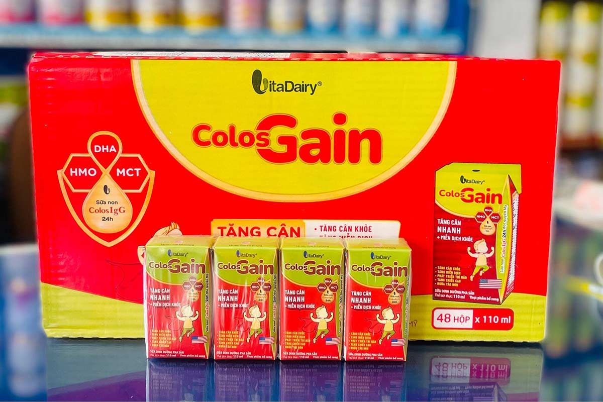 Sữa Colos Gain và phân tích ưu nhược điểm chi tiết | websosanh.vn